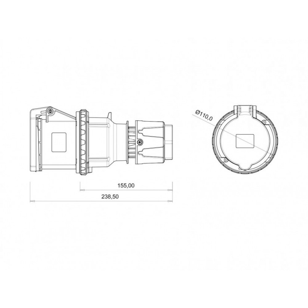En Uygun Bemis IP44 CEE Norm 5/63A Uzatma Priz 380V-450V BC1-4505-2312