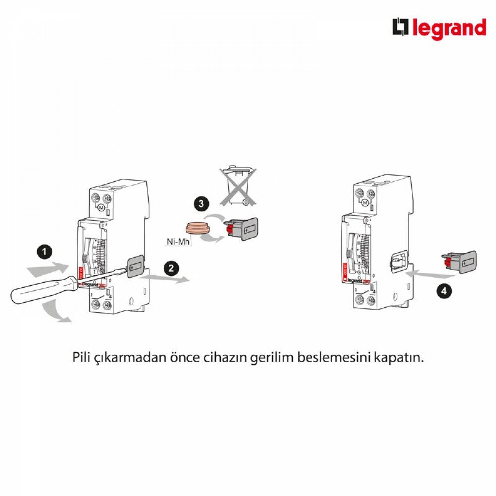 Legrand 412790 Modüler Zaman Saati