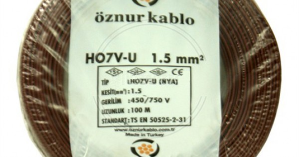 En Uygun Öznur 1,5 NYA Kablo Kahverengi 100 Metre