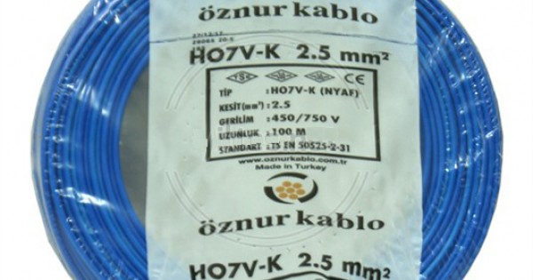 En Uygun Öznur 2,5 NYAF Kablo Mavi 100 Metre