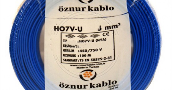 En Uygun Öznur 1,5 NYA Kablo Mavi 100 Metre
