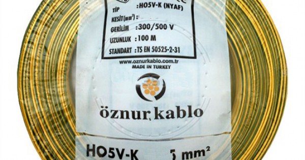 En Uygun Öznur 16 NYAF Kablo Sarı Yeşil 100 Metre