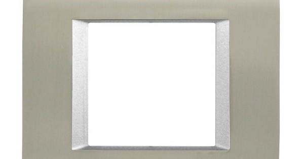 En Uygun Viko Panasonic Thea Sistema Inox Matt + Metalik Beyaz 2M Çerçeve