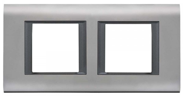 En Uygun Viko Panasonic Thea Sistema Chrome Matt + Füme 2X2M Çerçeve