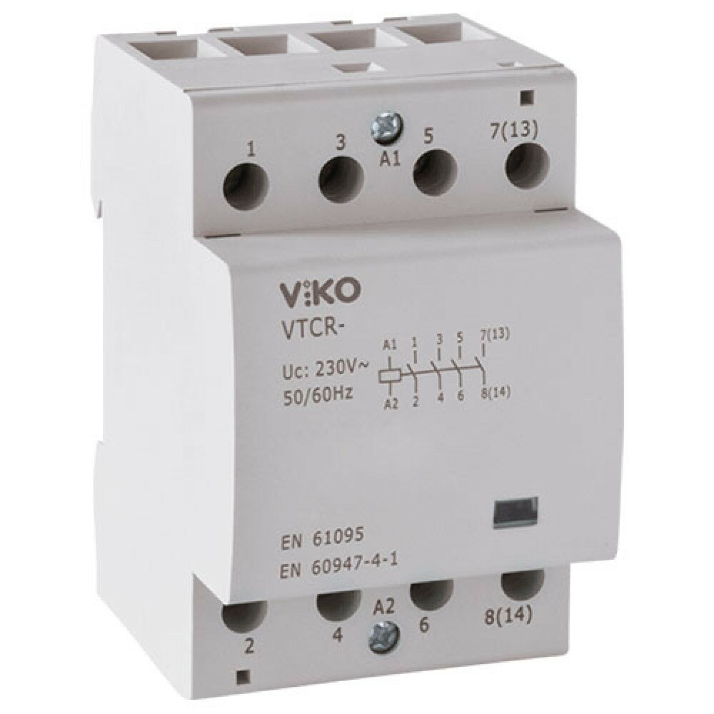 En Uygun Viko VTCR-40/40 40A 4NO 230V AC Modüler Ray Tipi Kontaktör